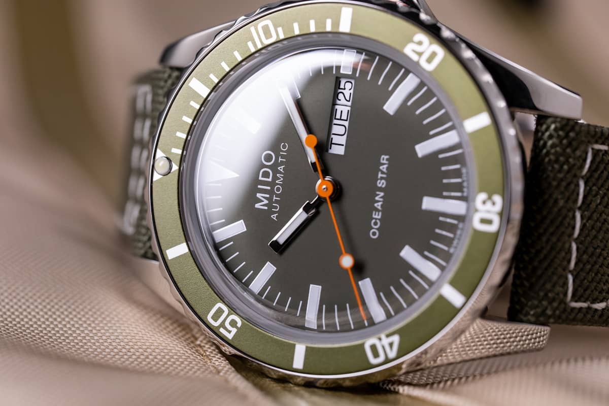 The Mido Ocean Star Tribute Khaki watch hands-on - Horbiter®