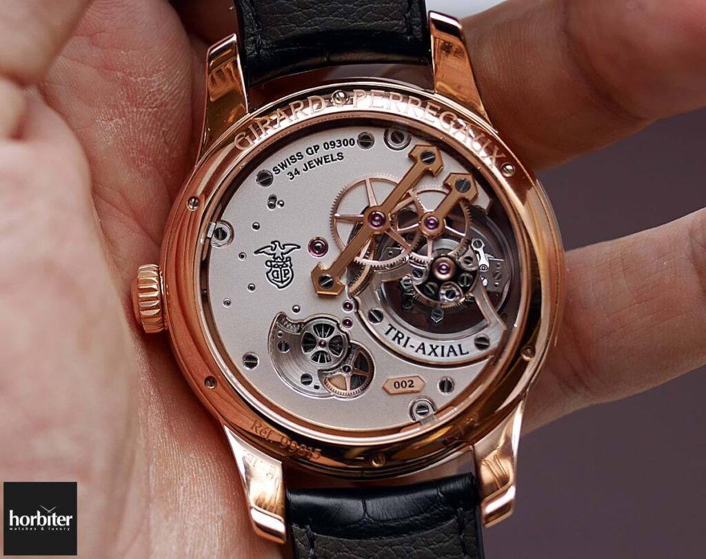 The Girard-Perregaux Tri-Axial Tourbillon is a stunner