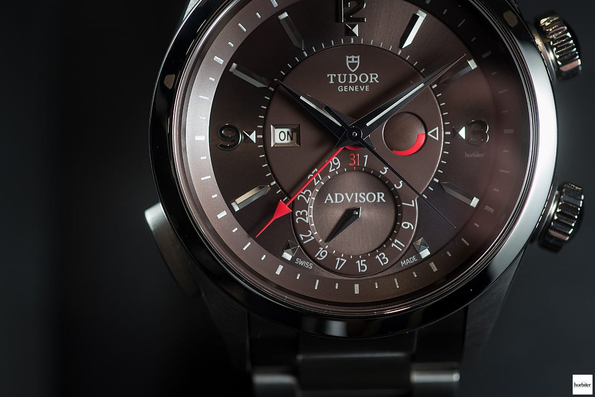 The Tudor Advisor Cognac watch hands-on