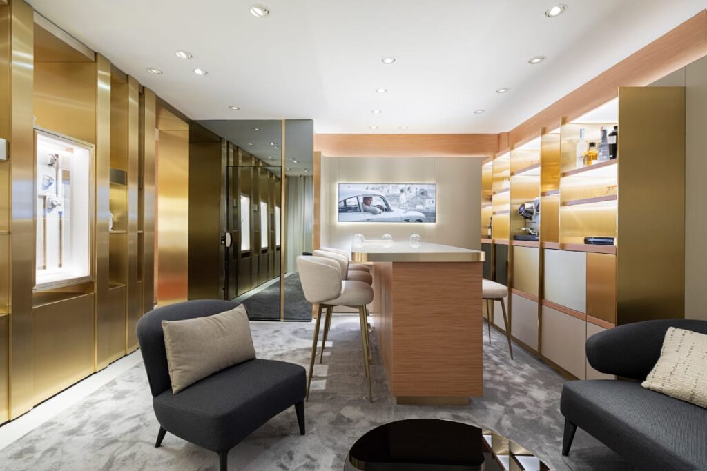 Omega watches renovates its boutique in Via Monte Napoleone