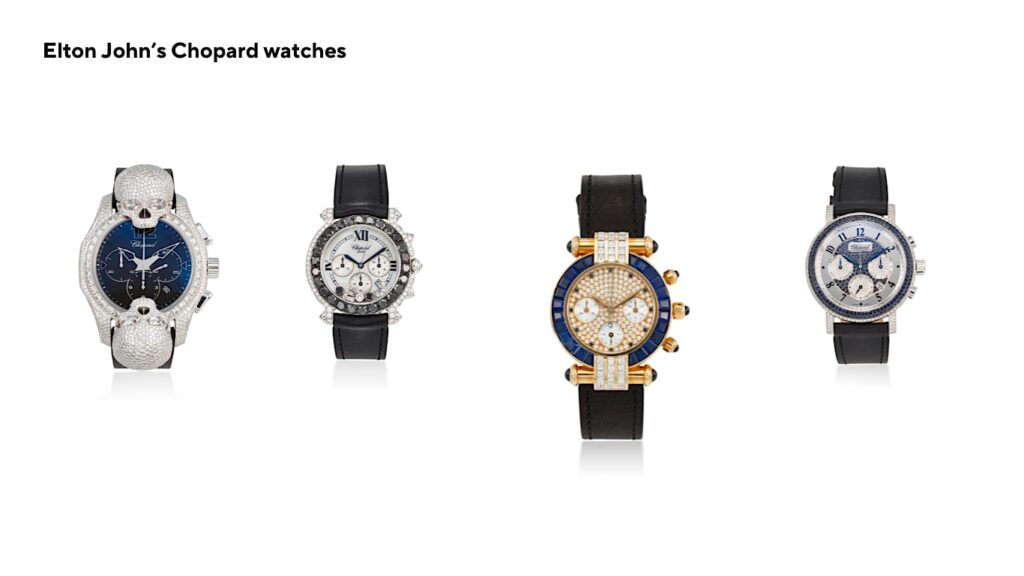 Elton John's watches are up for sale at Christie's