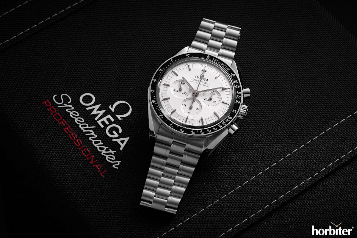 The Omega Moonwatch Lacquered White dial watch hands-on