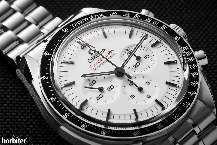 The Omega Moonwatch Lacquered White dial watch hands-on